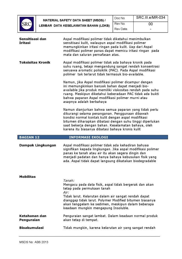 Asphalt (PEN 60/70) | PT. Asphalt Bangun Sarana